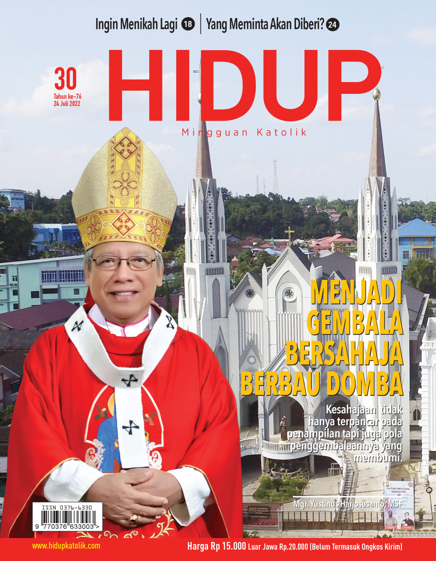 MAJALAH HIDUP EDISI TERBARU, No. 30 TAHUN 2022 | HIDUPKATOLIK.com