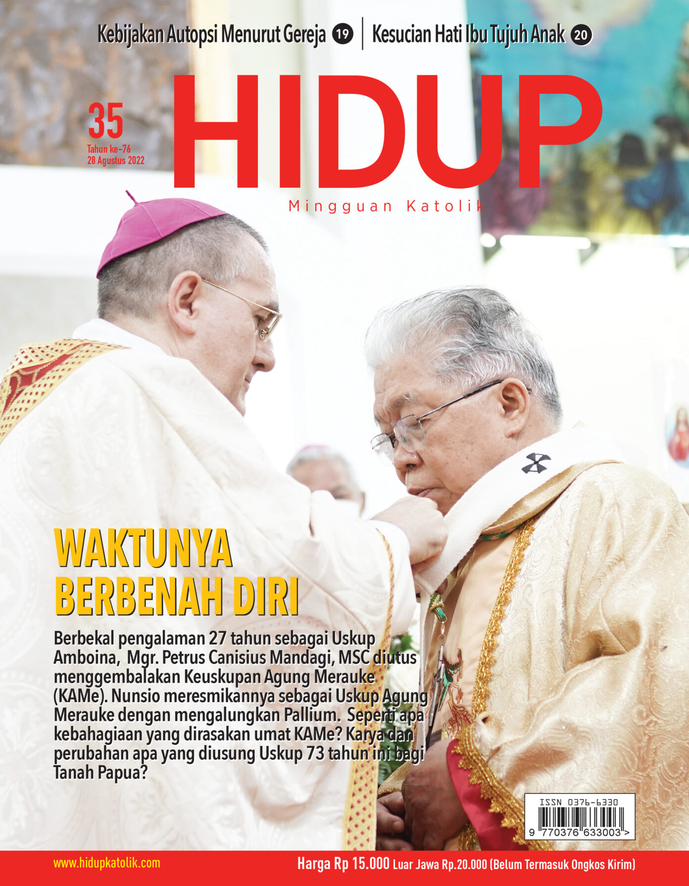 MAJALAH HIDUP EDISI TERBARU, No. 35 TAHUN 2022 | HIDUPKATOLIK.com